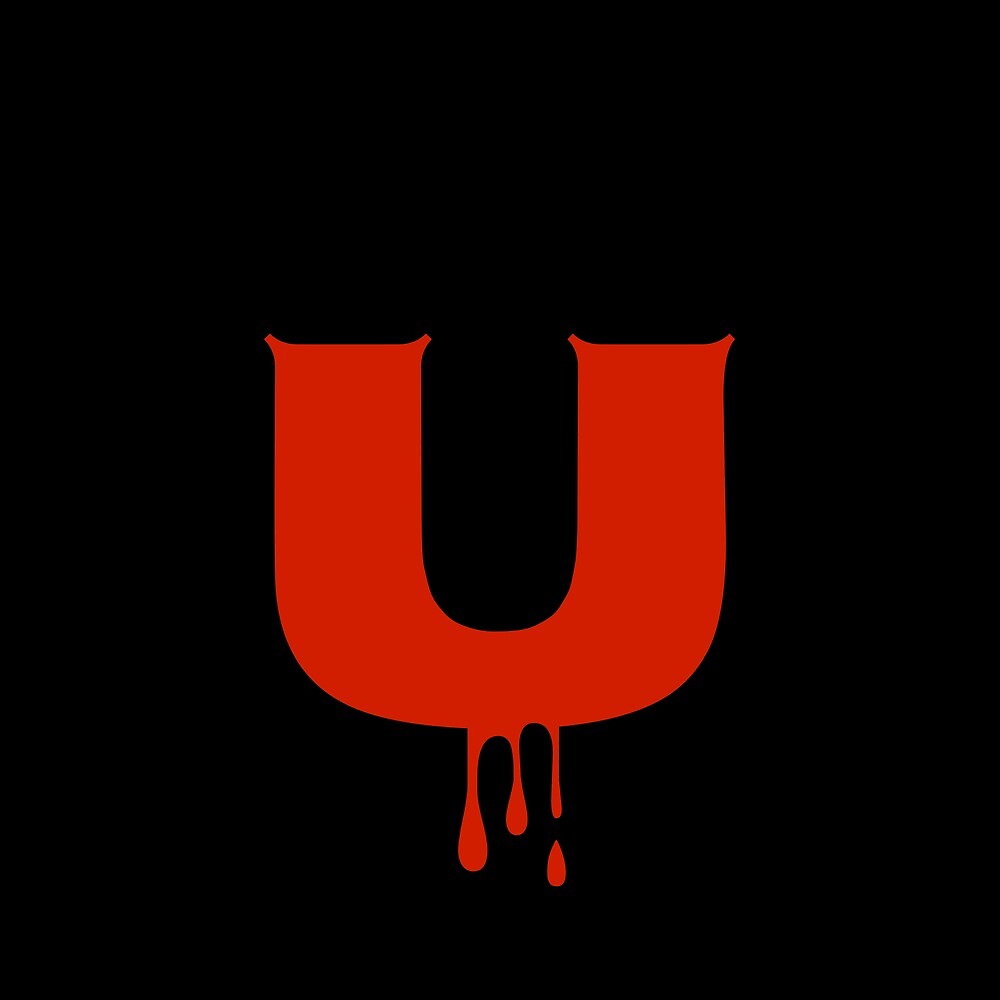 "Dripping Letter U" by myminimalist | Redbubble