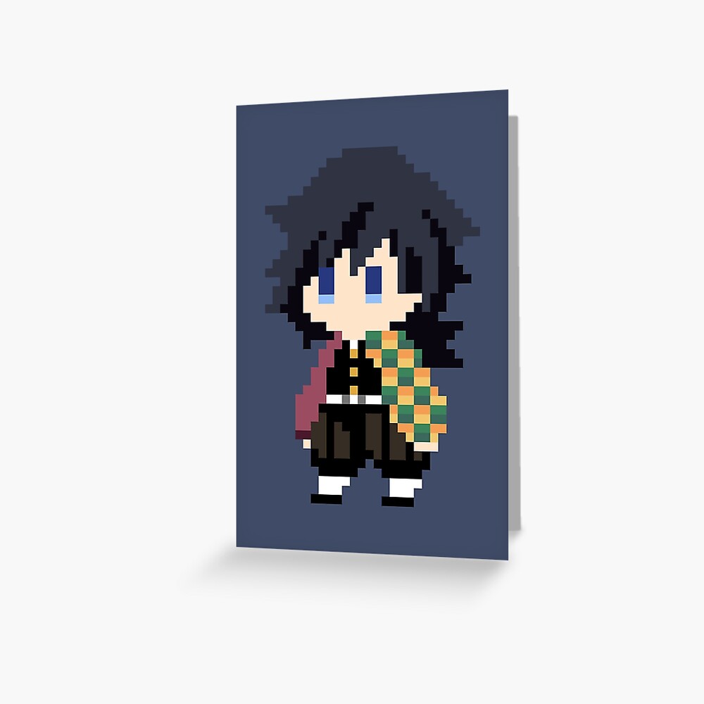 "8-Bit Giyu Tomioka (Pixel Art)" Greeting Card by Koi-Art | Redbubble