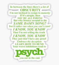Psych: Stickers | Redbubble
