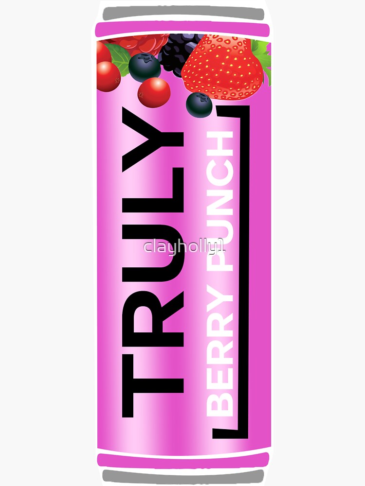 "Truly Berry Punch Hard Seltzer" Sticker for Sale by clayholly1 | Redbubble