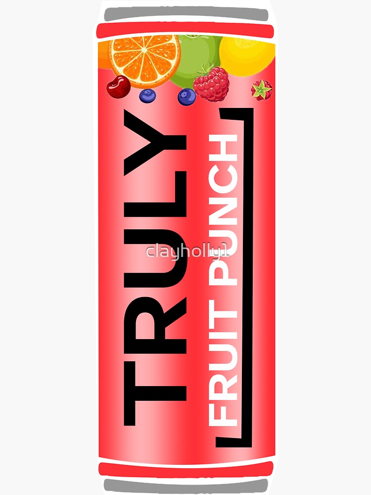 "Truly Fruit Punch Hard Seltzer" Sticker for Sale by clayholly1 | Redbubble