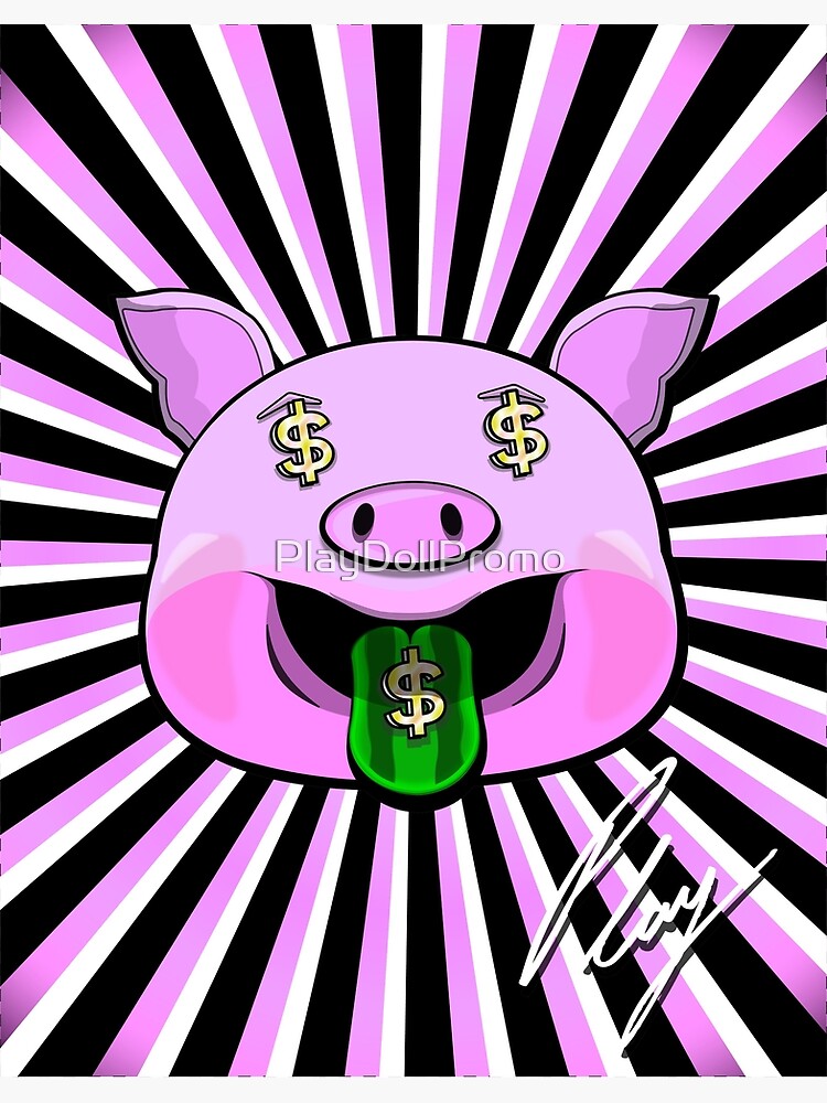 "Pay Me In Pink (Pay Pig)" Canvas Print for Sale by PlayDollPromo ...