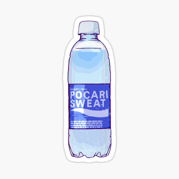 "Pocari Sweat Bottle" Sticker for Sale by AngelicaArnold | Redbubble