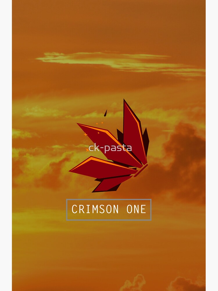 "Crimson One Solo" Sticker for Sale by ck-pasta | Redbubble