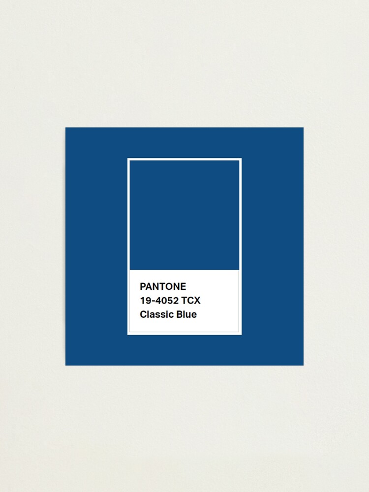 Lámina fotográfica «Pantone Color 19-4052 TCX Classic Blue (Color del ...