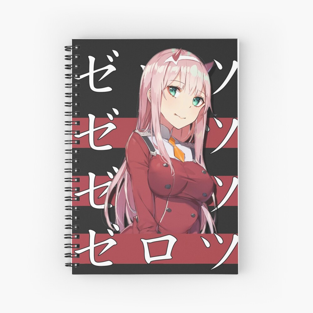"Zero Two - Darling In The Franxx Anime" Spiral Notebook for Sale by ...