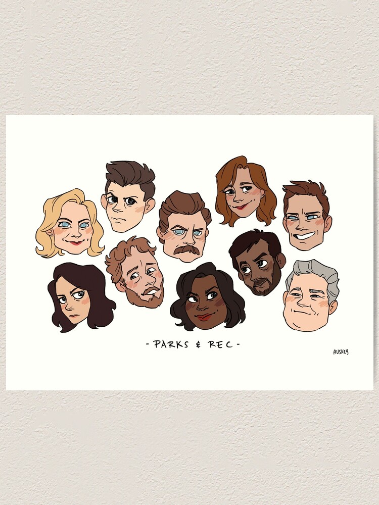 "parks and rec" Art Print for Sale by auskey | Redbubble