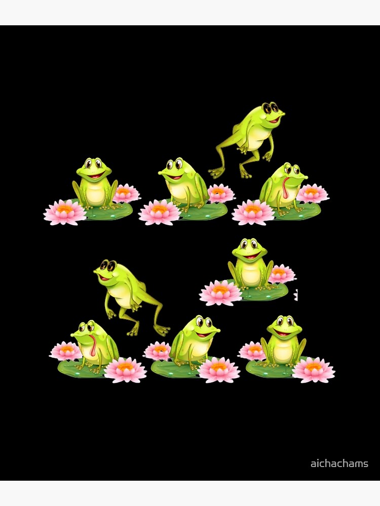 "Smiley Frog Face stickers" Poster by aichachams | Redbubble