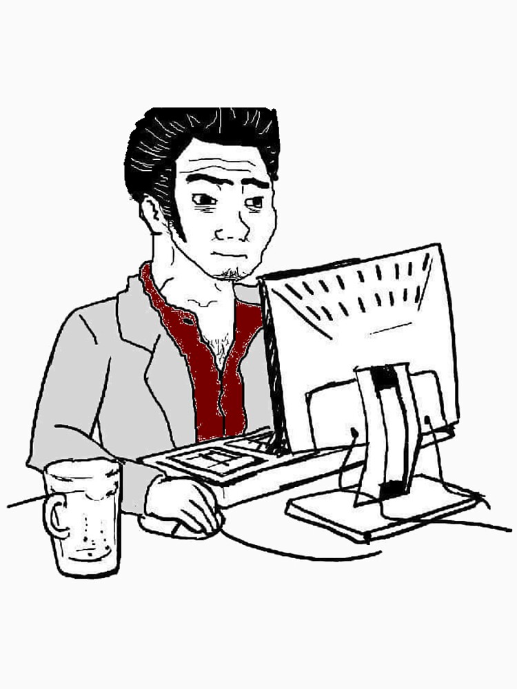 "Computer Kiryu" T-shirt for Sale by alkruhn | Redbubble | computer t ...