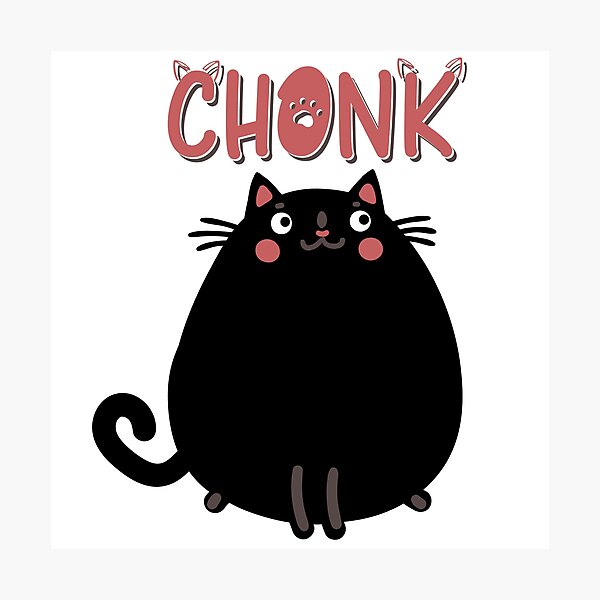 Lámina fotográfica «Escala de gato Chonk Versión Chonk_Cute» de ...