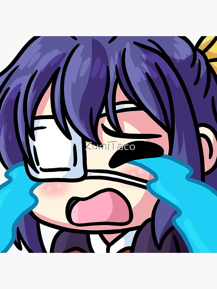 "Rikka crying" Sticker by ZumiTaco | Redbubble