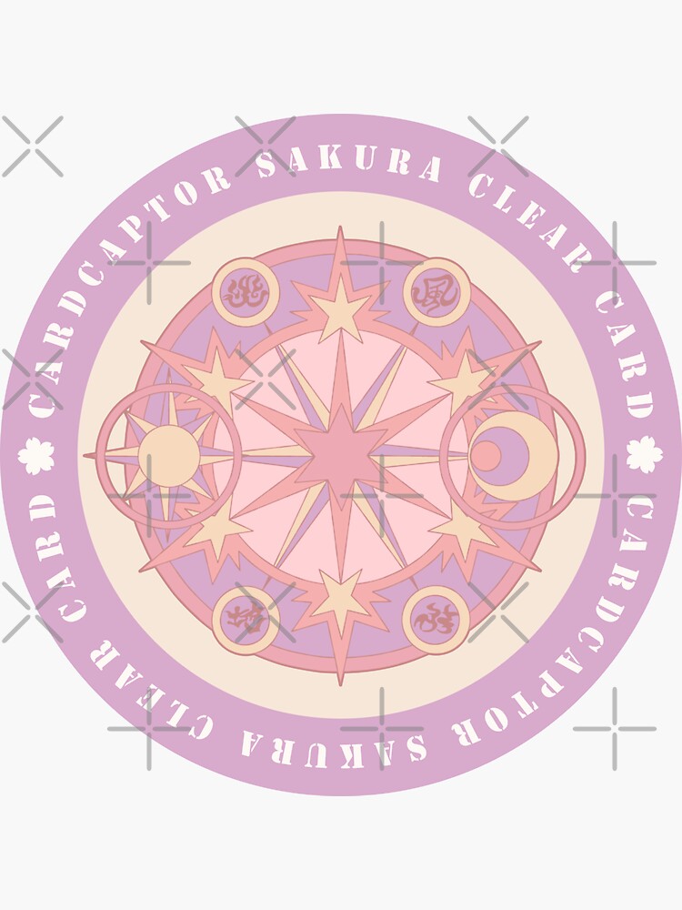 "Cardcaptor Sakura Clear Card Magic Circle" Sticker for Sale by xiao096 ...