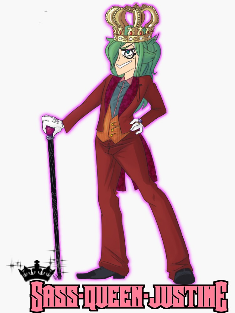 "Sass-Queen-Justine Tumblr Ask Blog Tee Shirt" Sticker for Sale by ...