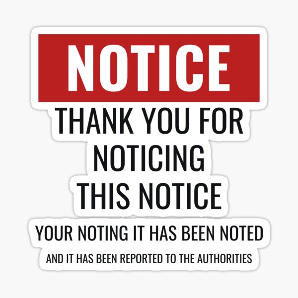 "Funny Work Office Workplace Sarcastic Sayings Notice Board" Sticker ...