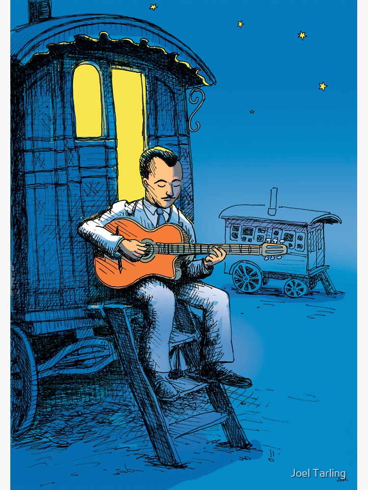 "Django Reinhardt" Sticker for Sale by joeltarling | Redbubble
