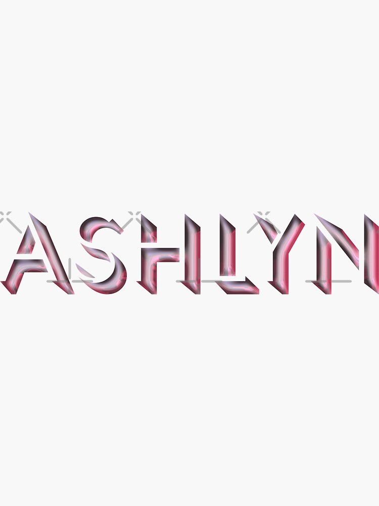 "Ashlyn" Sticker for Sale by Melmel9 | Redbubble