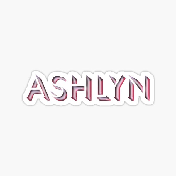 "Ashlyn" Sticker for Sale by Melmel9 | Redbubble