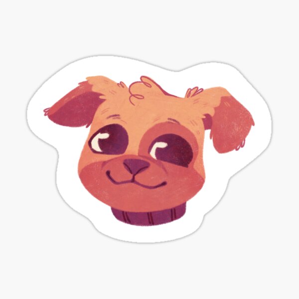 "Cute smiling dog" Sticker for Sale by Nocmora | Redbubble