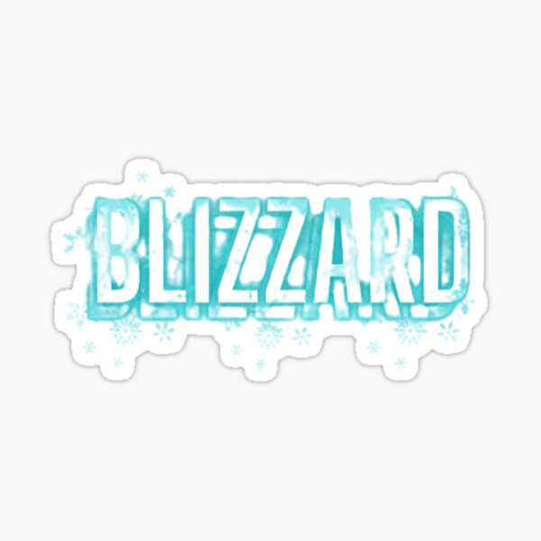 "Blizzard" Sticker for Sale by Just4Gifts | Redbubble