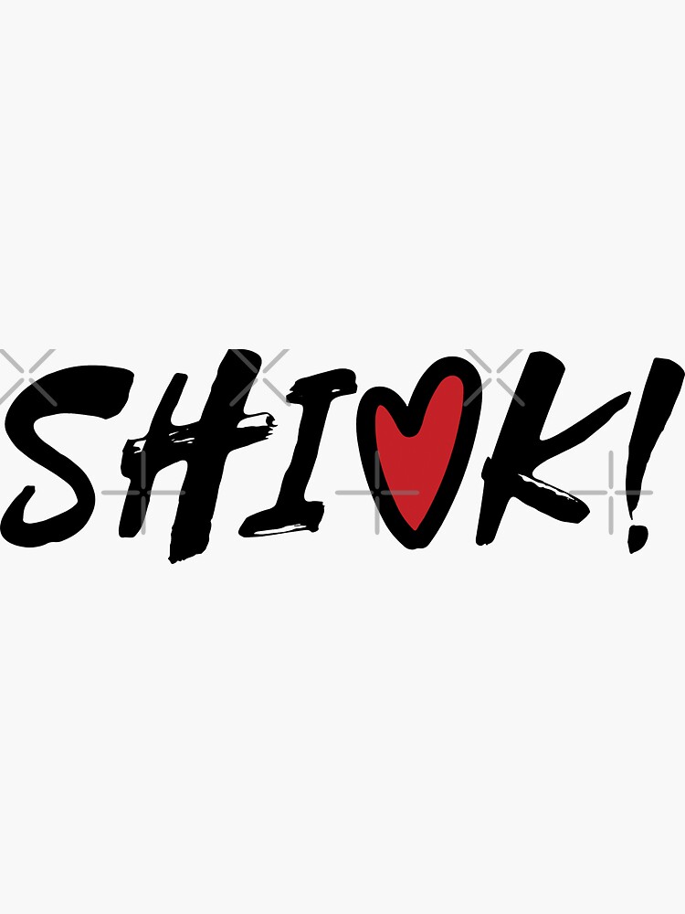 "Black Shiok From The Heart - Funny Singlish" Sticker for Sale by ...