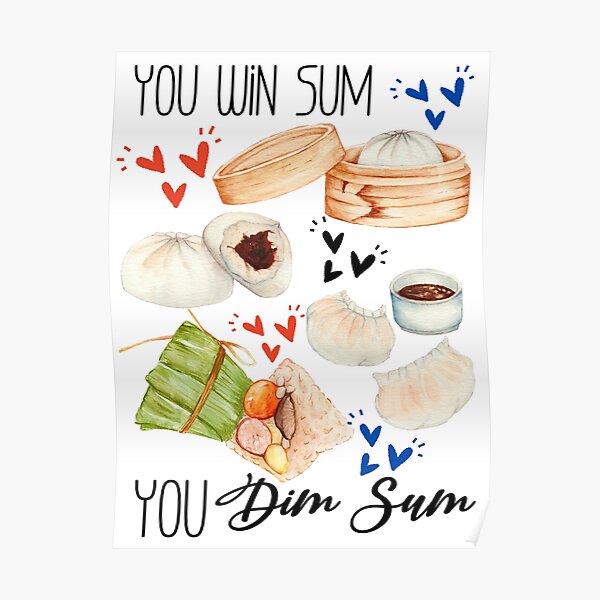 "You Win Some You Dim Sum Asian Chinese Dimsum Lover Funny Bao Food Pun ...