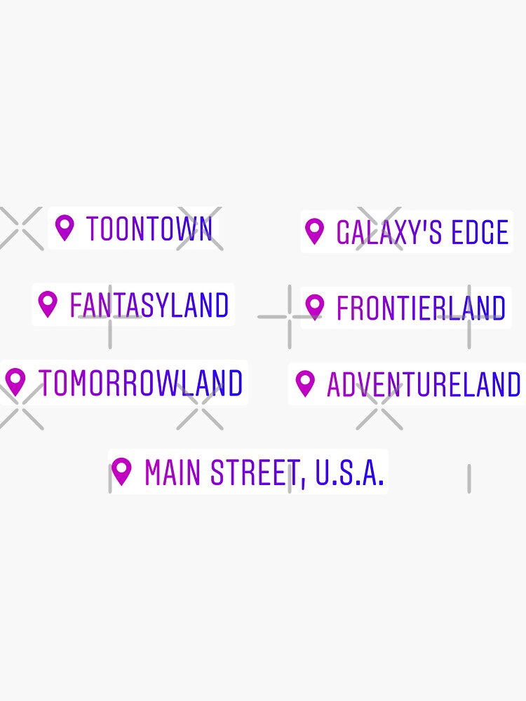 "DL Location Sticker Pack" Sticker for Sale by EllaFreeman12 | Redbubble