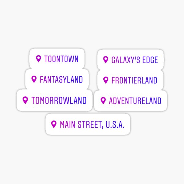 "DL Location Sticker Pack" Sticker for Sale by EllaFreeman12 | Redbubble