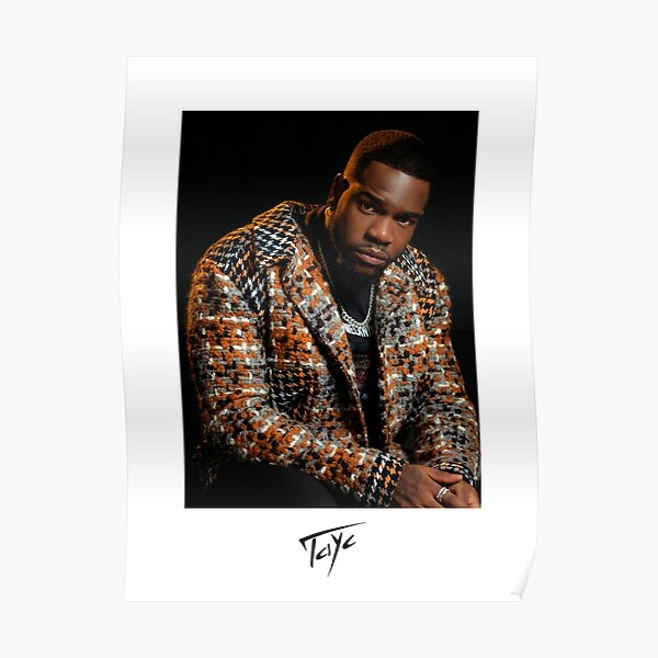 Poster « Tayc - Portrait mode », par CARLYXE | Redbubble