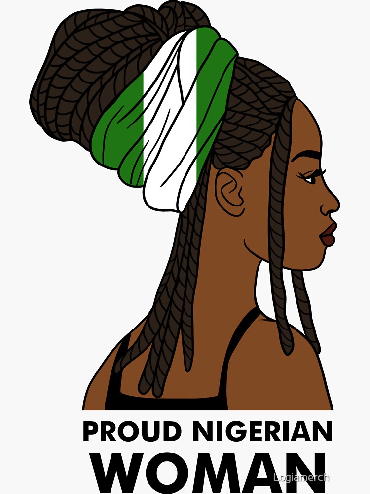 "Proud Nigerian Woman, Nigeria Flag African" Sticker by dukito | Redbubble