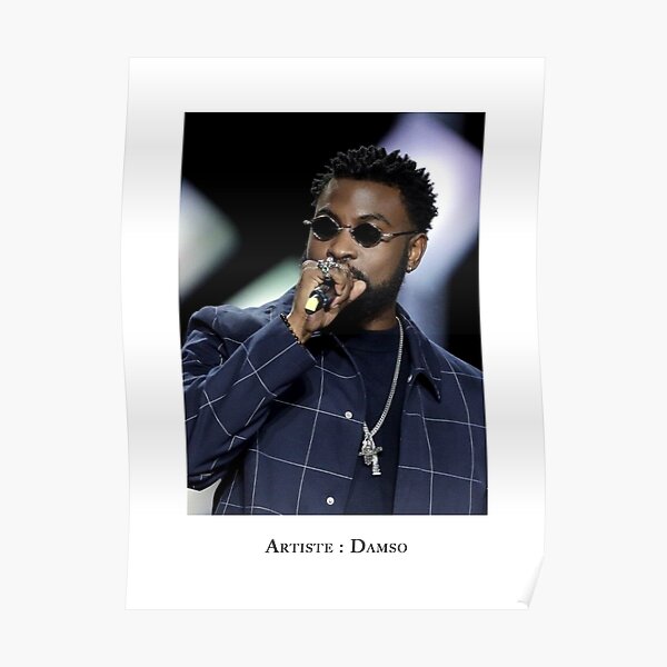 "Damso - Portrait show" Poster by CARLYXE | Redbubble