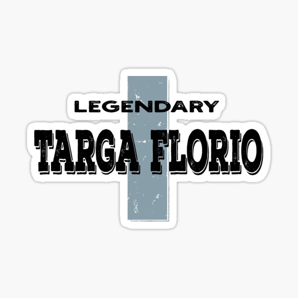 "Legendary Targa Florio" Sticker by Theodor Decker | Redbubble