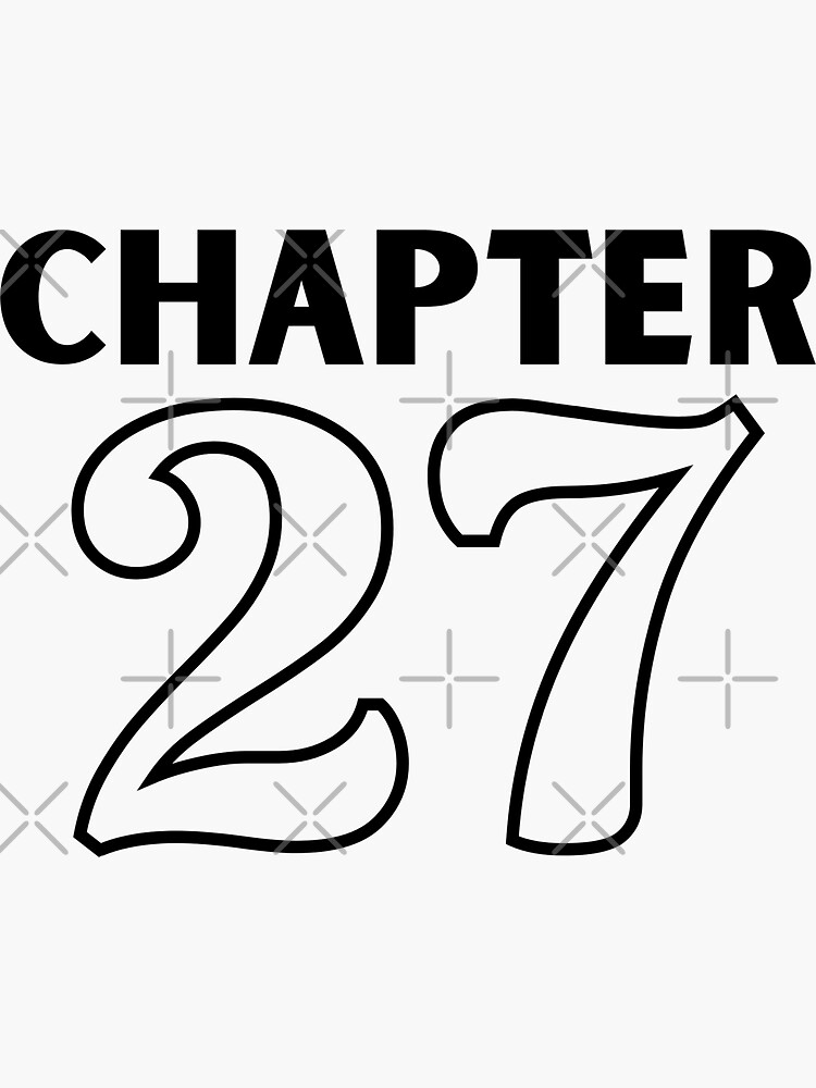 "Chapter 27" Sticker for Sale by MariesDesigns11 | Redbubble