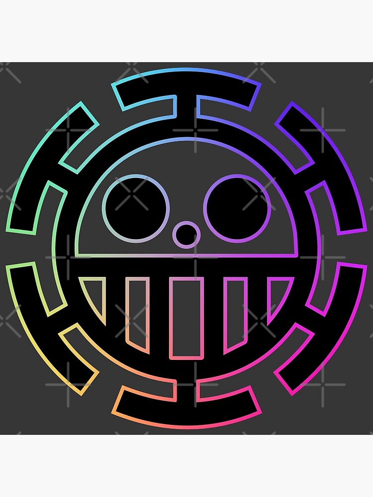 "Rainbow Holographic Trafalgar law Logo" Art Print by HotpotFund ...