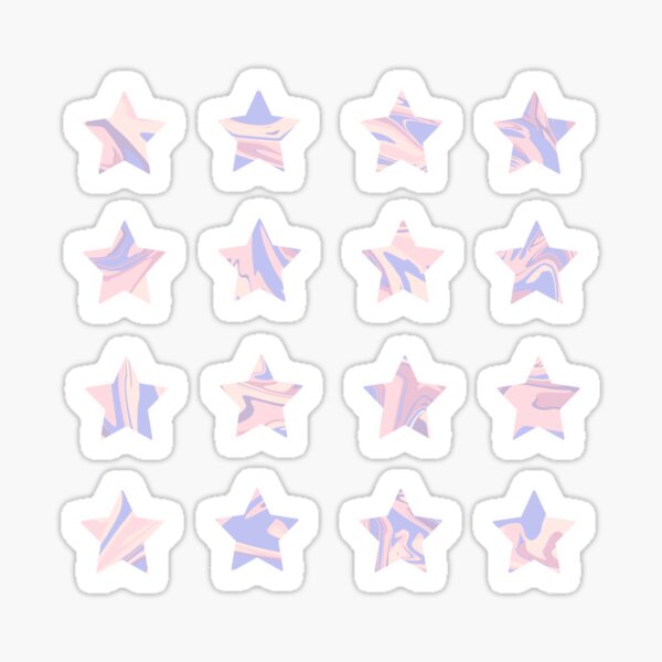 " Marble print star pack" Sticker for Sale by Zulaiha175 | Redbubble