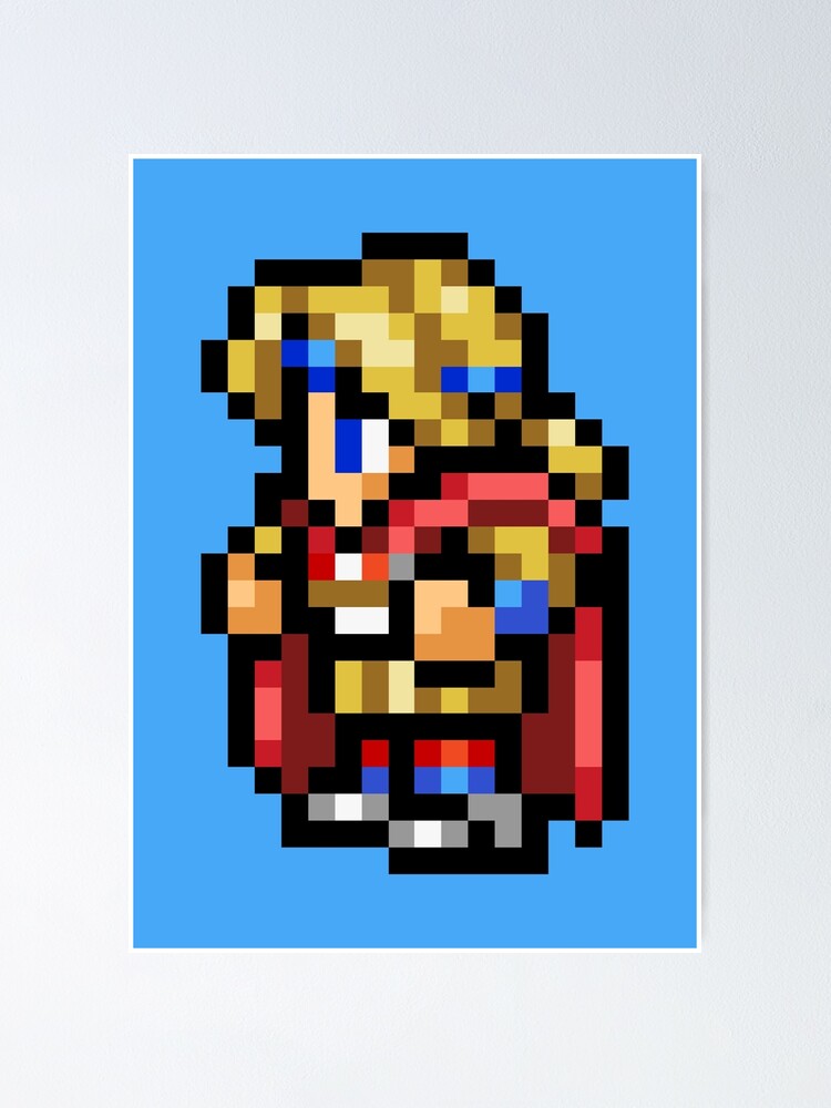 "Final Fantasy II - Gordon Sprite" Poster for Sale by SpriteZone ...