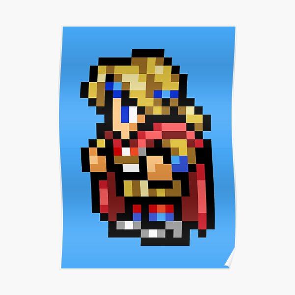 "Final Fantasy II - Gordon Sprite" Poster for Sale by SpriteZone ...