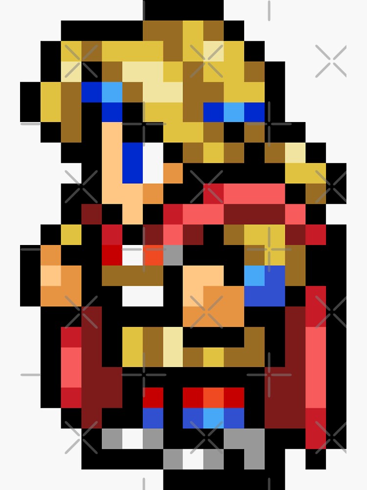 "Final Fantasy II - Gordon Sprite" Sticker for Sale by SpriteZone ...