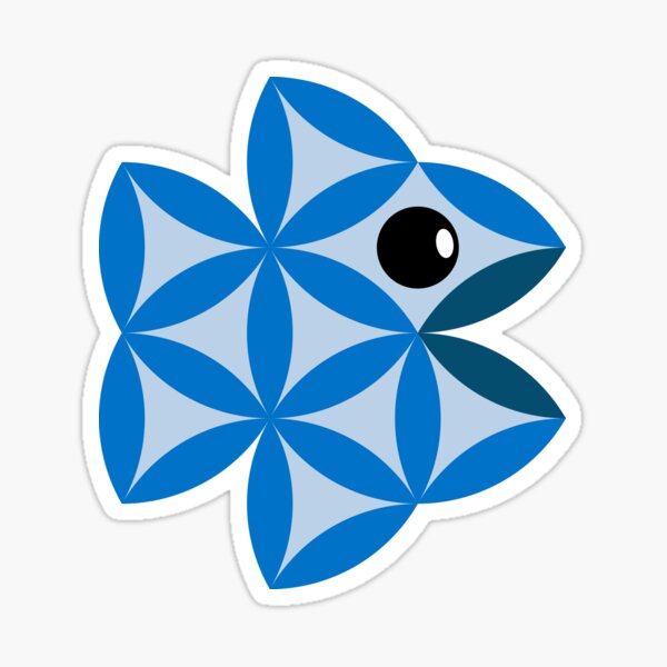"The Fish Of Life - Sacred Animals" Sticker by podweb | Redbubble