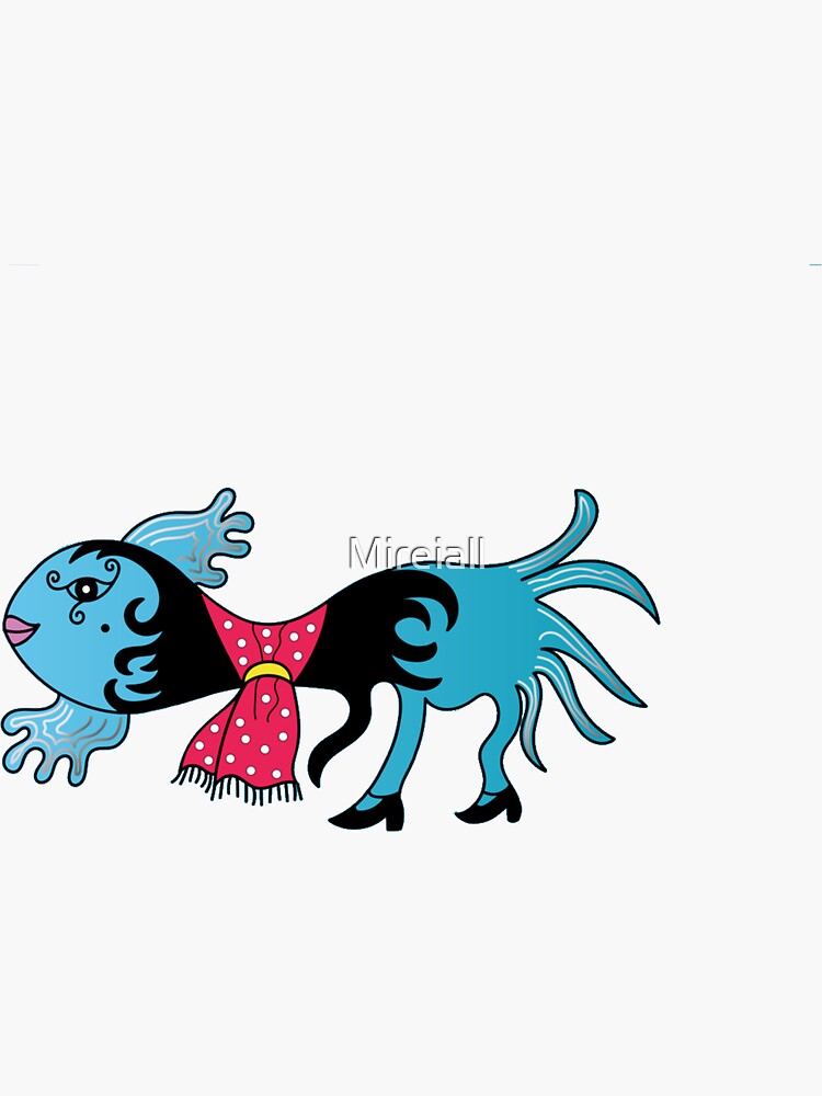 "Dancing Fish." Sticker for Sale by Mireiall | Redbubble