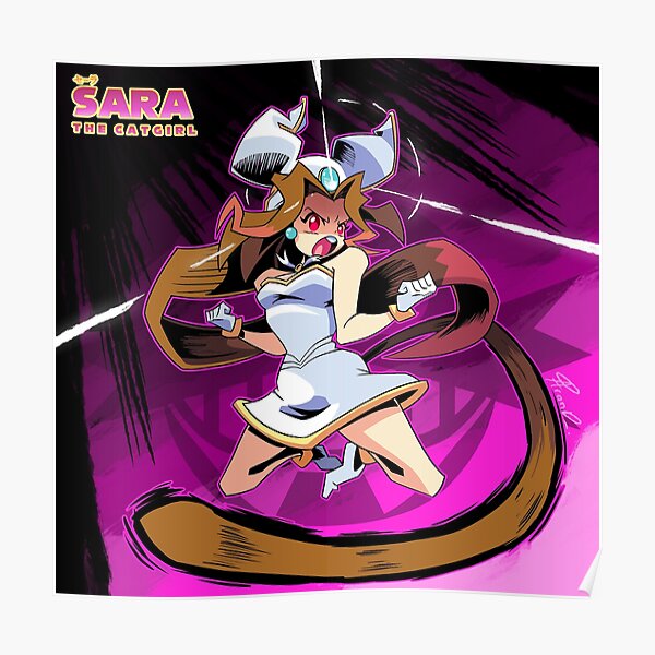 "Sara The Catgirl" Poster by miitoons | Redbubble