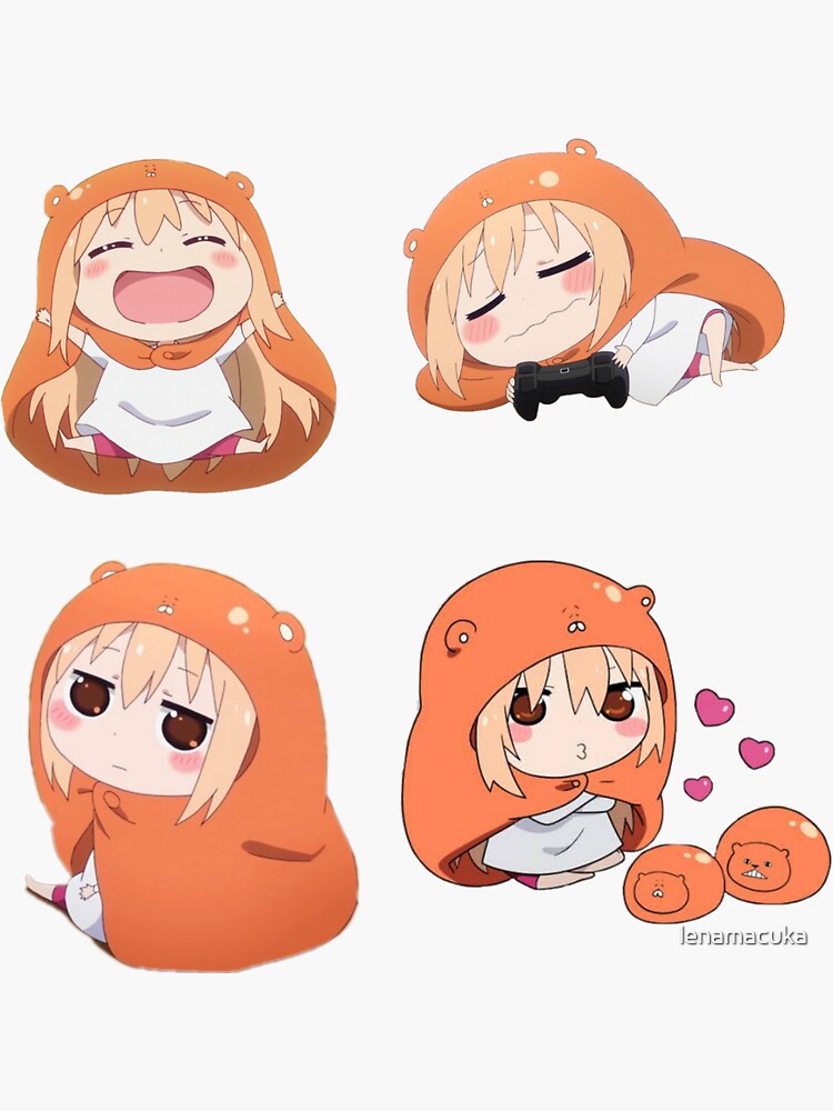 "Umaru chan stickers" Sticker for Sale by lenamacuka | Redbubble