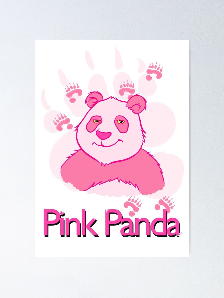 "Pink Panda" Poster von JoeyGeeArt | Redbubble