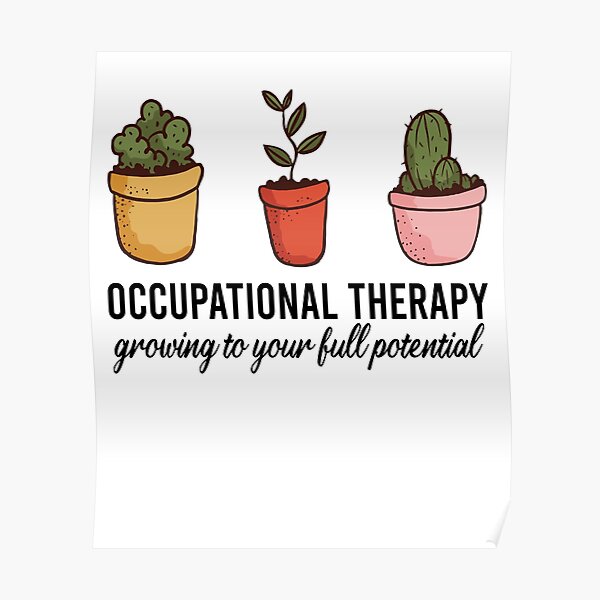 "Occupational Therapy, Occupational Therapist, OT, Plant Icon" Poster ...