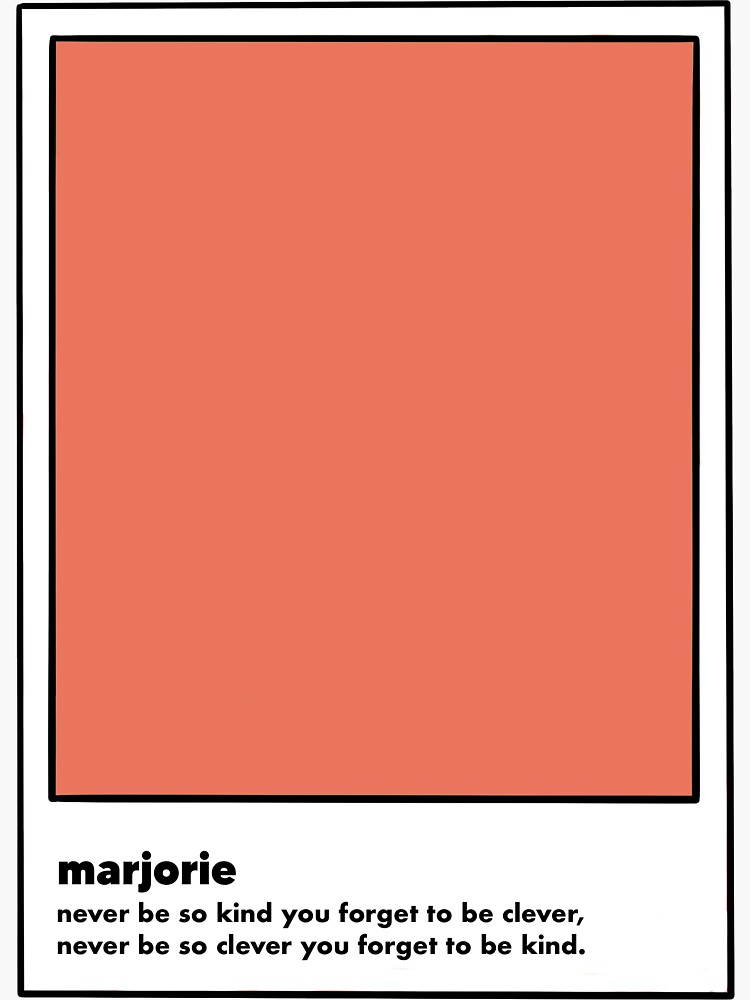 "Marjorie color polaroid" Sticker by LINNEAWALLSTEN | Redbubble