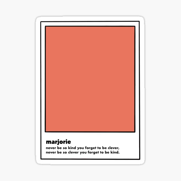 "Marjorie color polaroid" Sticker by LINNEAWALLSTEN | Redbubble