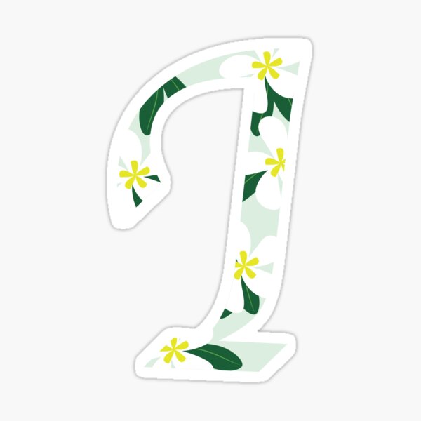 "Letter I Sticker" Sticker for Sale by SakiOno | Redbubble