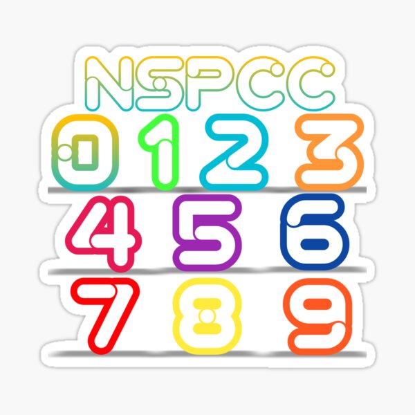 "nspcc number day" Sticker by hamdellah | Redbubble