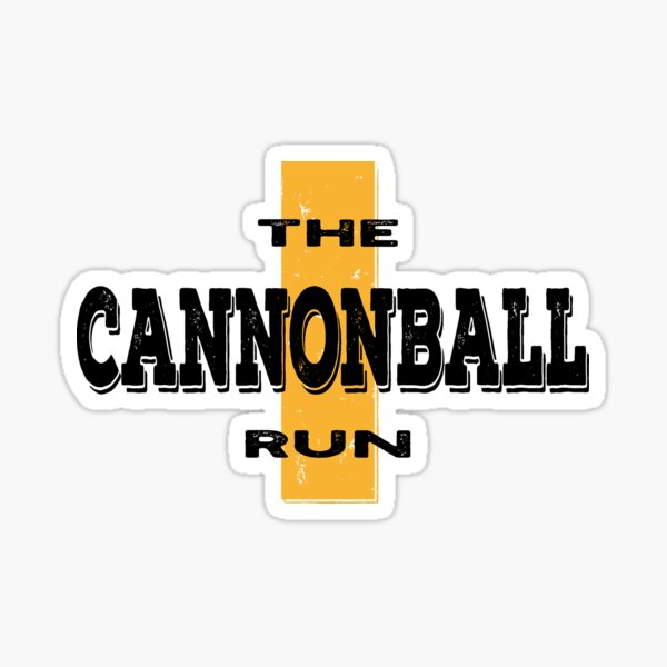 "The Cannonball Run" Sticker for Sale by theodordecker | Redbubble