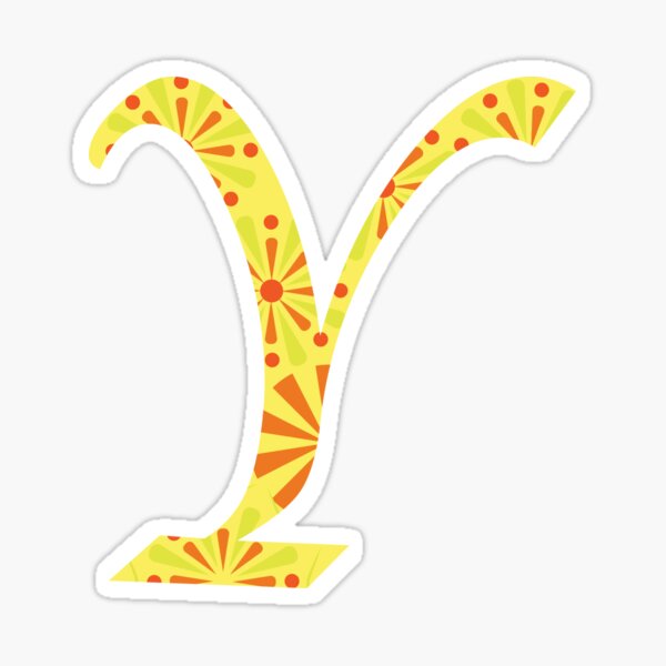 "Letter Y Sticker" Sticker for Sale by SakiOno | Redbubble