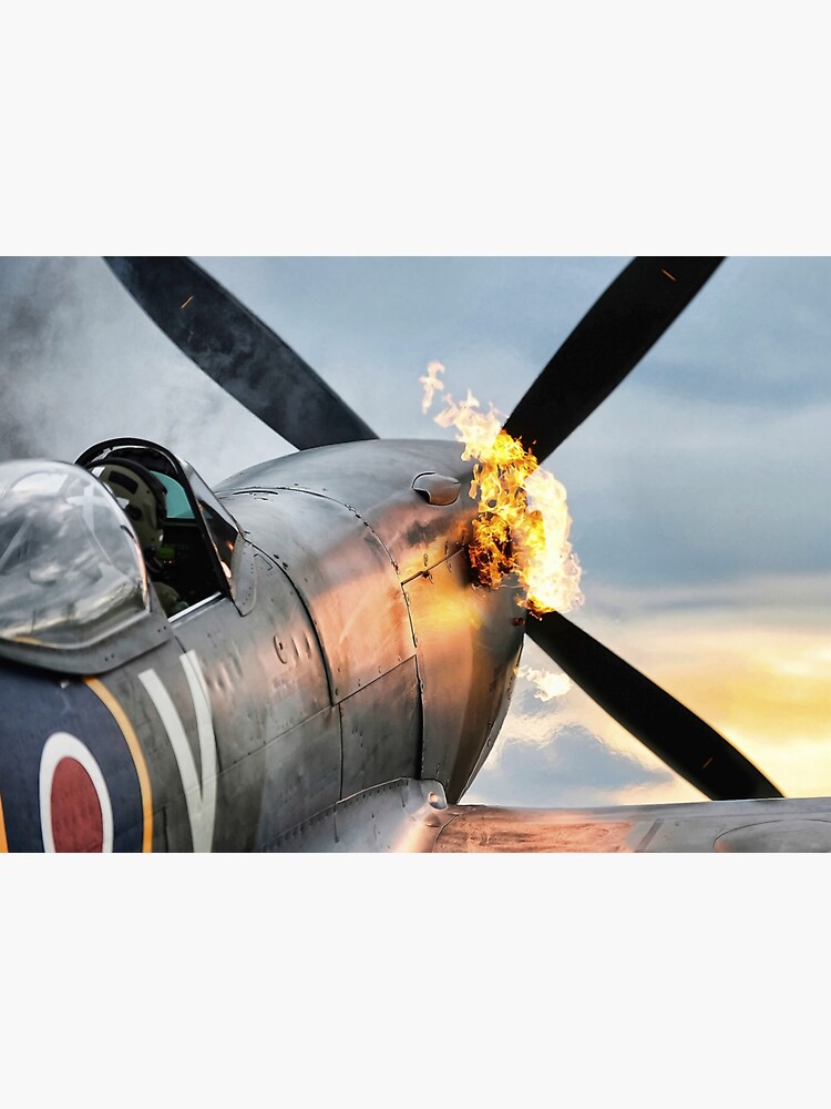 "Spitfire Engine Start" Sticker for Sale by Aircraft-Lover | Redbubble